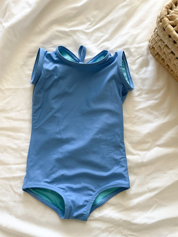 PALMA SWIMSUIT IN SKY BLUE - NO SLEEVES - Casa Blue Swim